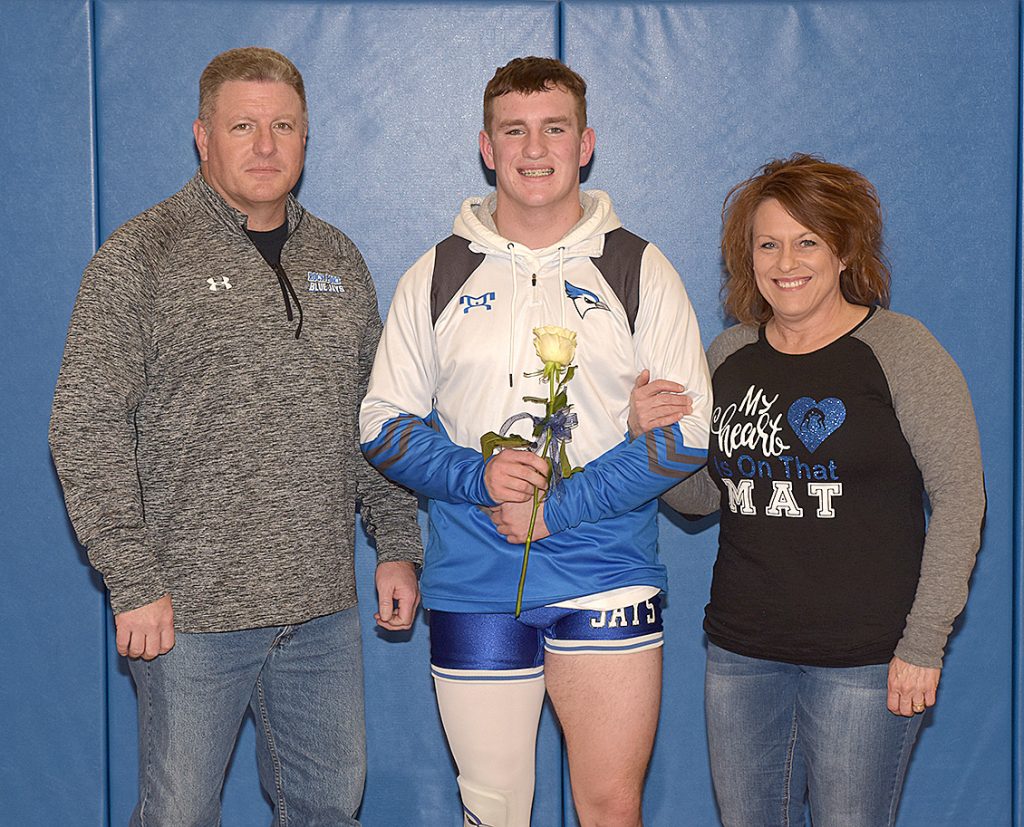 Rock Port wrestlers host quad, recognize seniors - Farmer Publishing