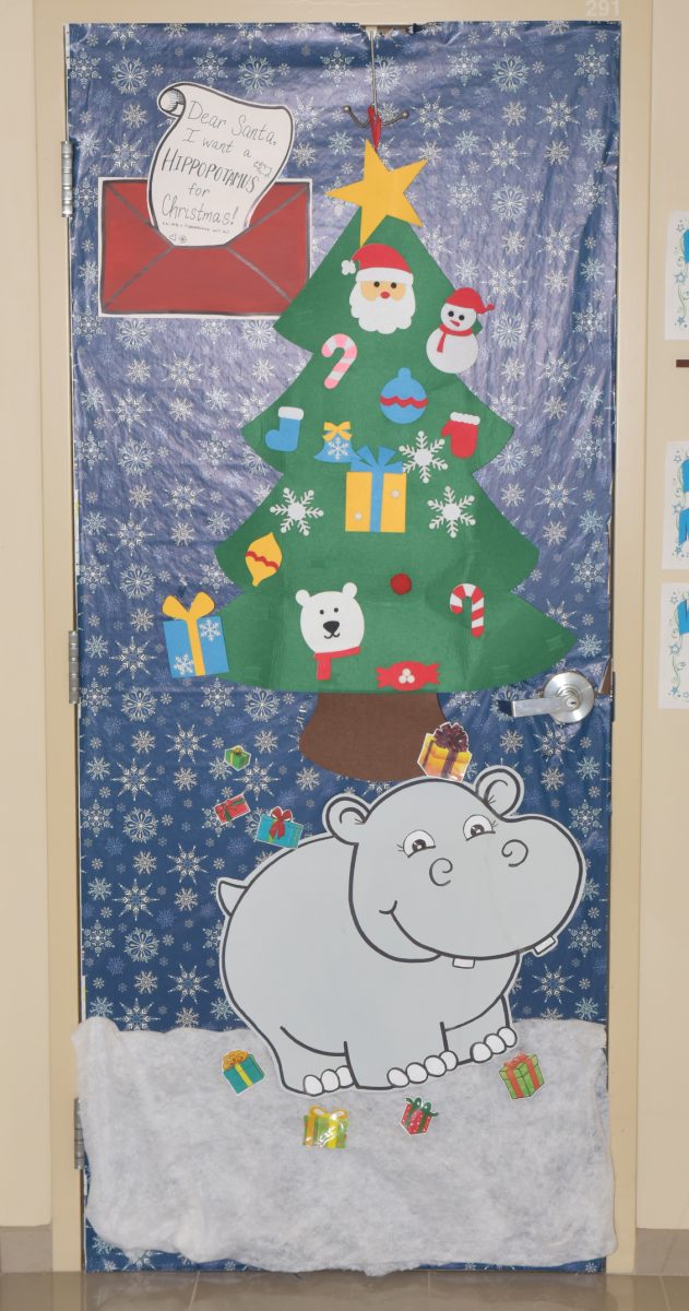 Hospital Christmas Door Design