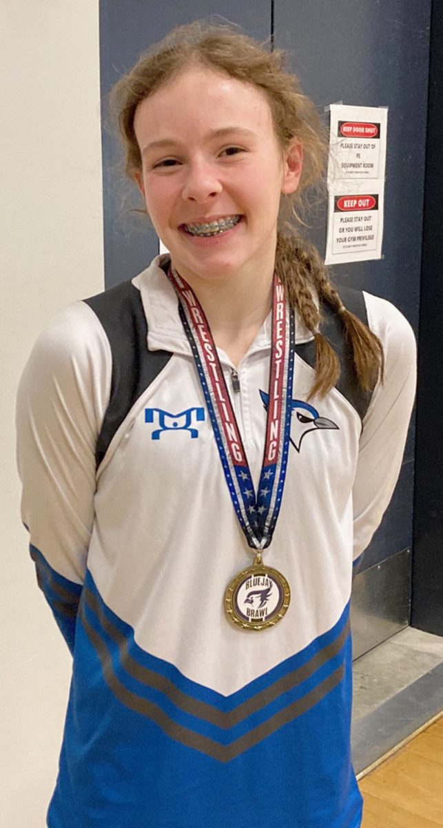 Lady Wolves and Lady Jays wrestle in West Platte - Farmer Publishing